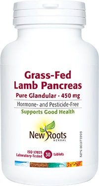 New Roots Pure Pancreas Raw Glandular 450 mg (30 Tablets)